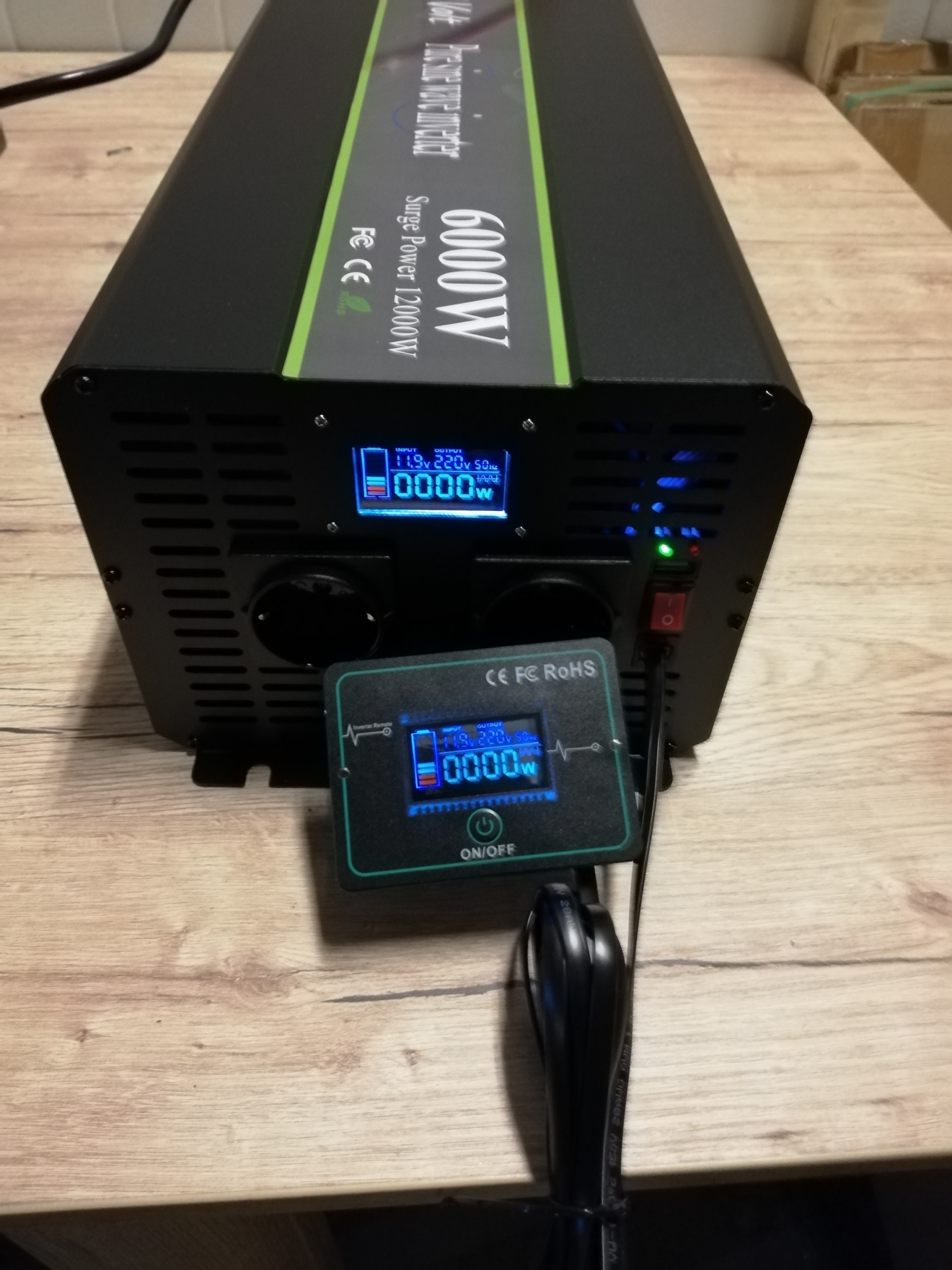 Invertor Sinus Pur, 6000W/12000W 12V/24V - 220V | Solidvolt